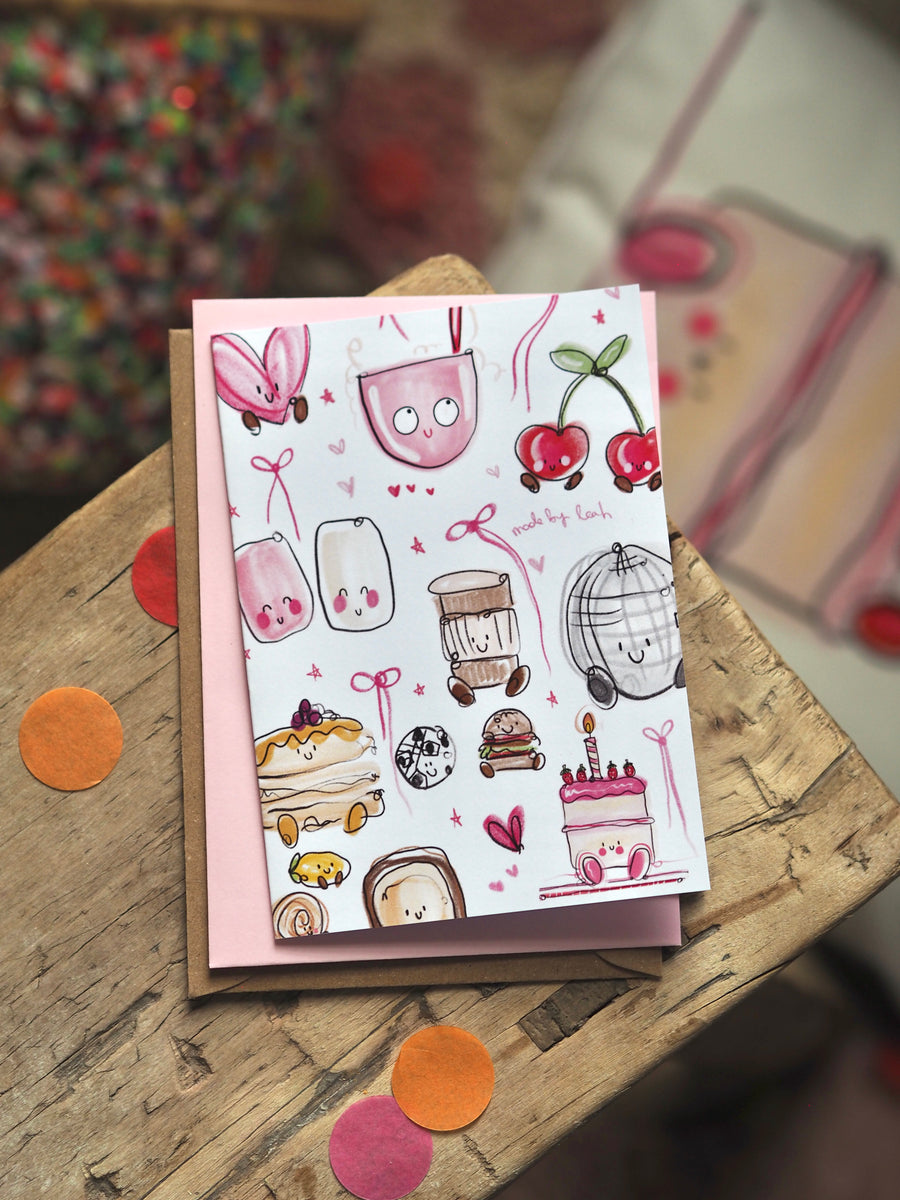 The Cute Doodles Card – From: Made by Leah